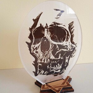 Figurine Skull. Skull Table Decor. Gothic Decor Shelves. Gift ...