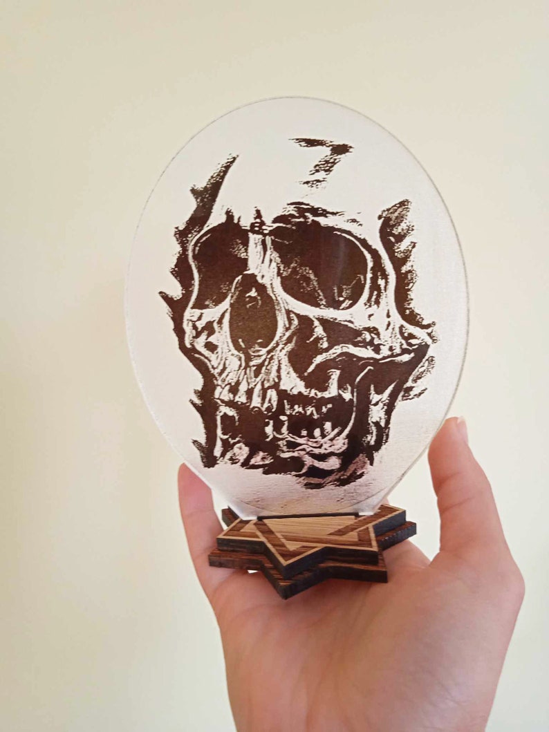 Figurine Skull. Skull Table Decor. Gothic Decor Shelves. Gift - Etsy
