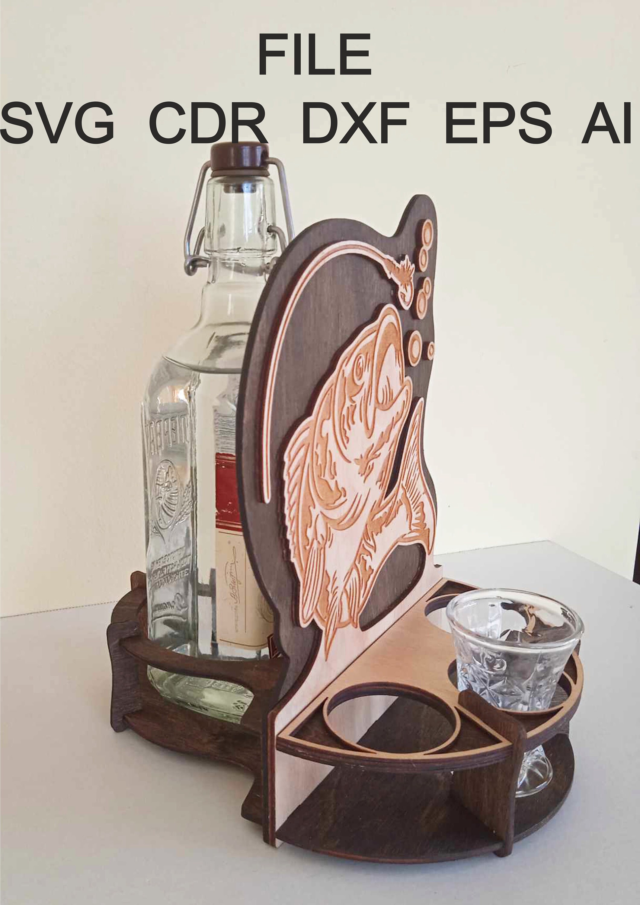 Stand for Alcoholic Beverages Svg. Digital File. File for Laser Cut ...