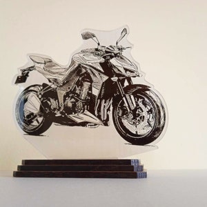 Motorcycle Figurine. Table Decor. Motorcycle Shelf Decor. Gift ...