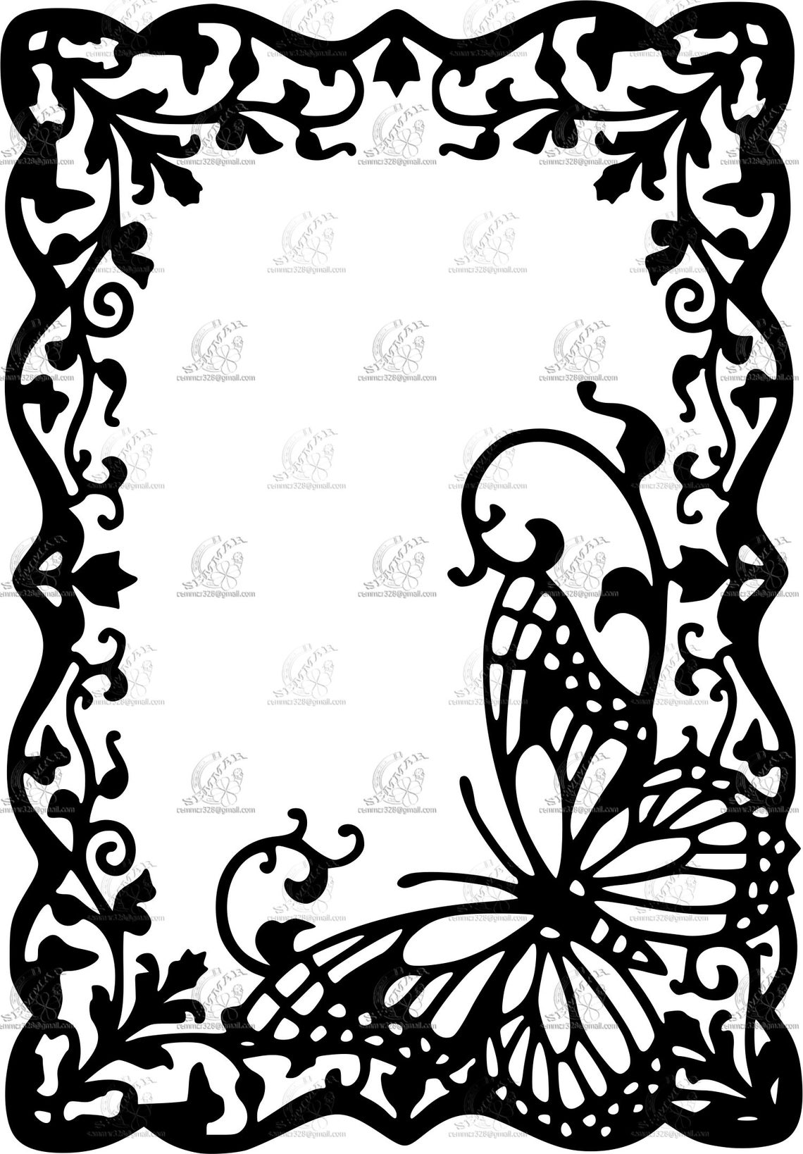 Vector Drawing. Digital File for CNC, Plotter, Laser Textile Printer ...