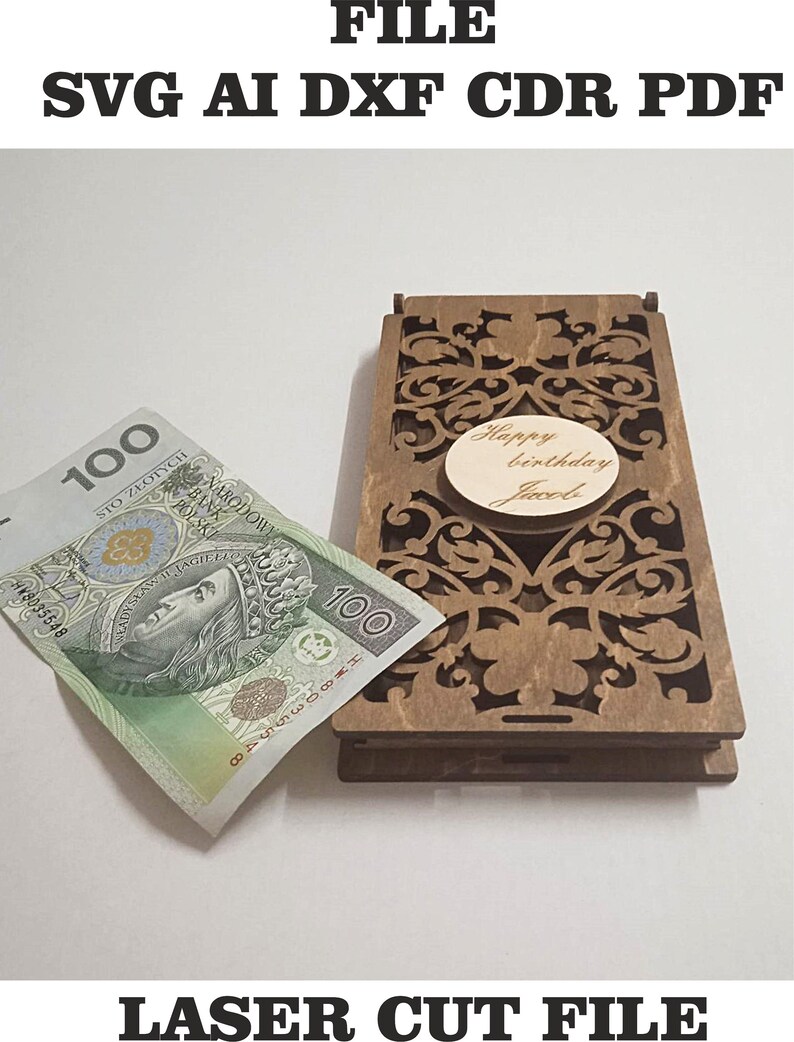 Box Svg. Piggy Bank File. Laser Cut File. Digital File for Laser ...