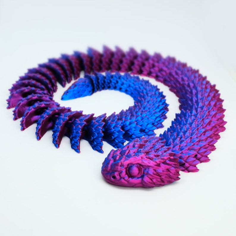 Articulated Snake Print-in-place STL for 3d Printing Flexi Snake - Etsy