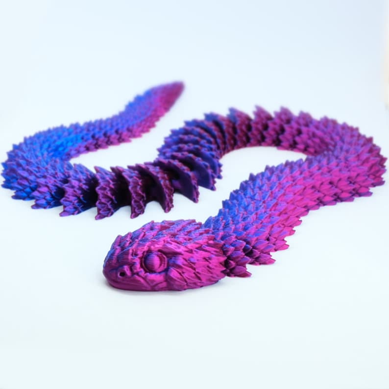 Articulated Snake Print-in-place STL for 3d Printing Flexi Snake - Etsy