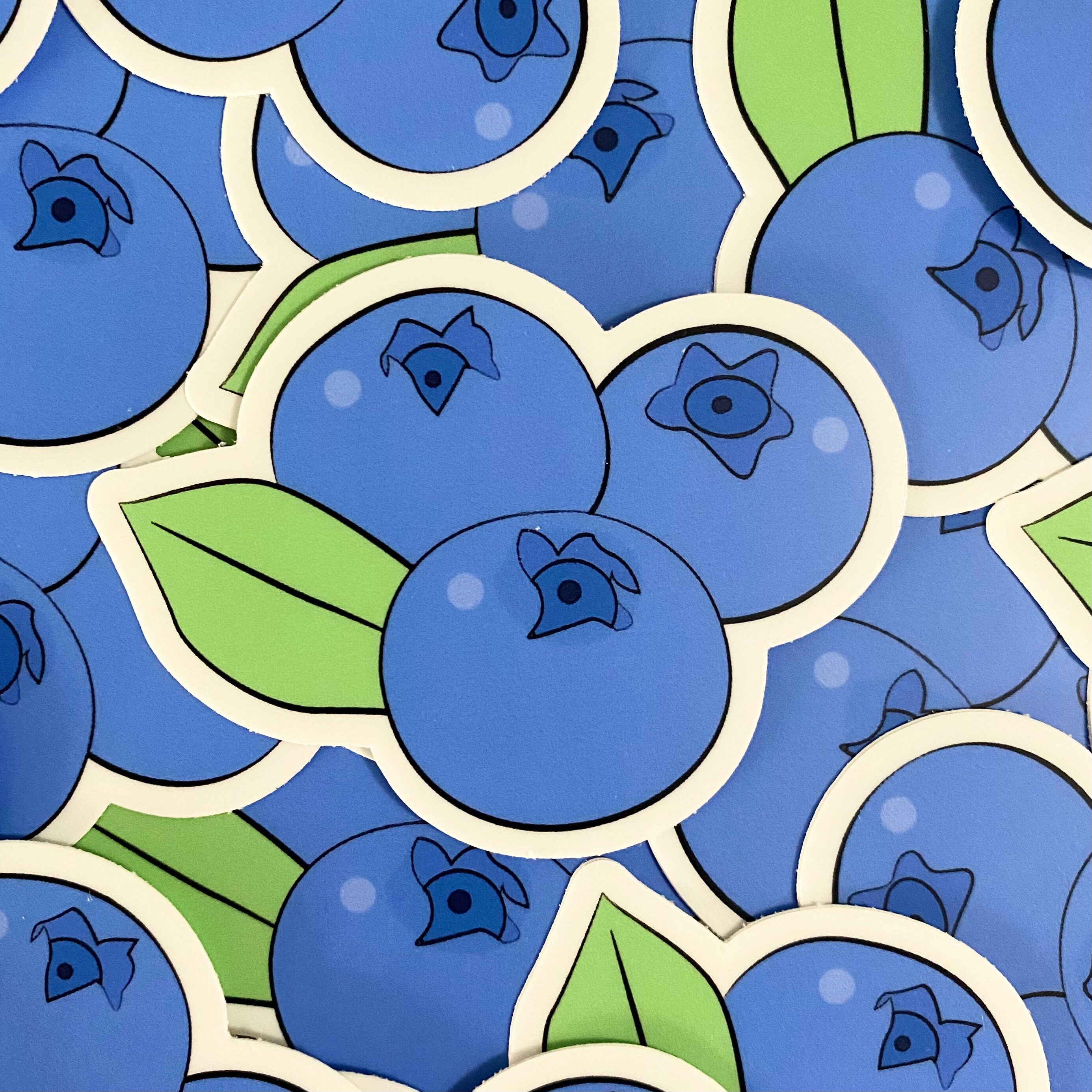 Blueberries Clipart Sticker High Quality Great Decoration - Etsy