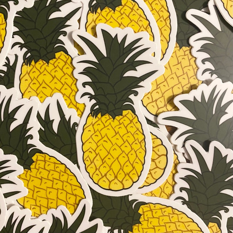 Pineapple Sticker Bulk 50 Clipart High Quality Great Decoration - Etsy