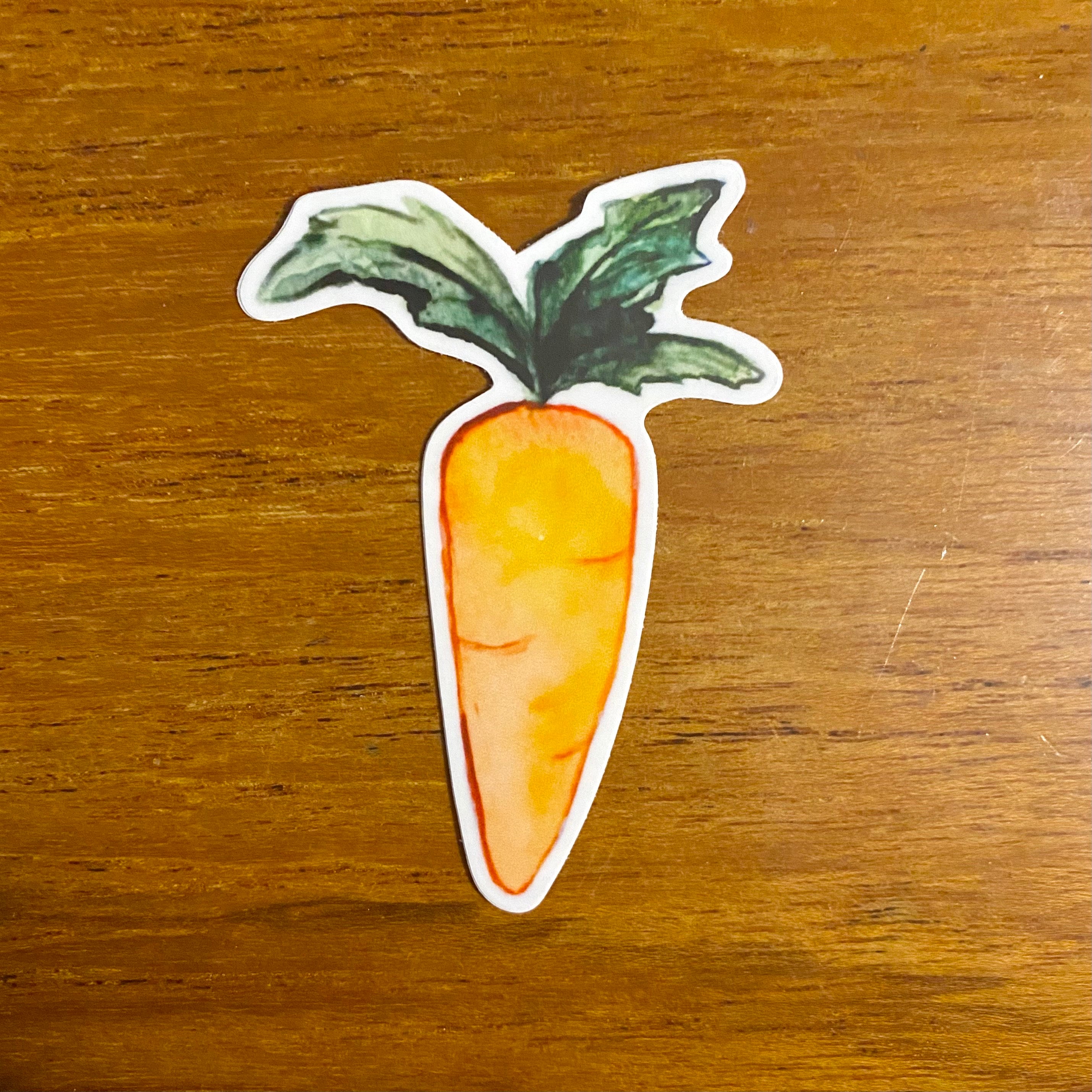 Carrot Sticker Watercolour Hand Drawn High Quality Great Decoration - Etsy