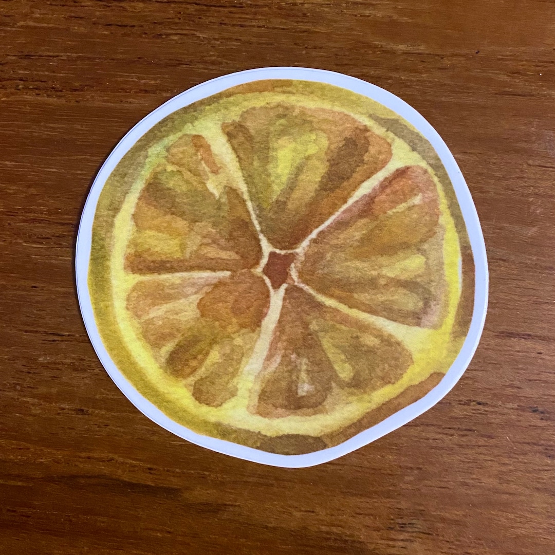 Lemon Slice Sticker Watercolour High Quality Great Decoration - Etsy