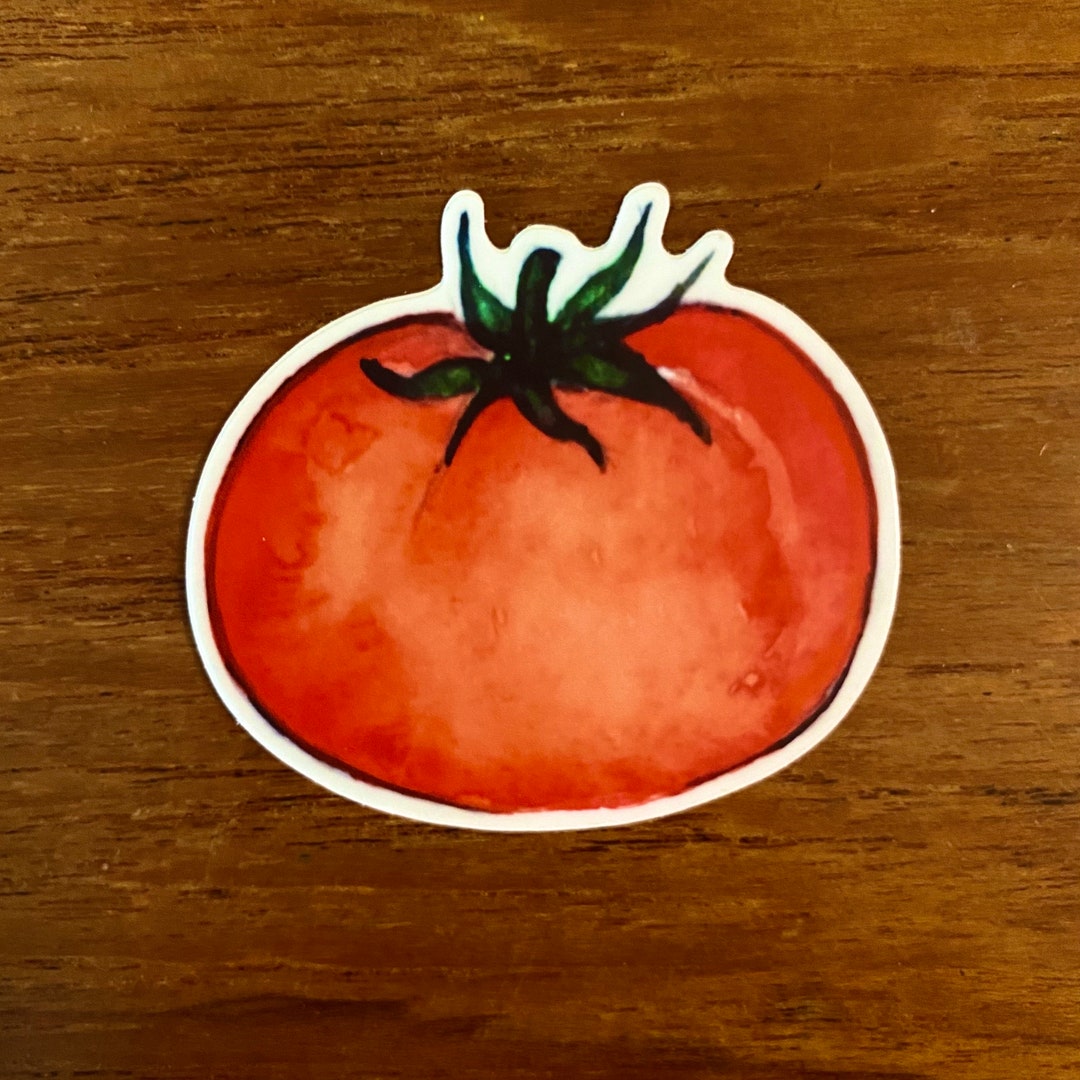 Tomato Sticker Watercolour High Quality Great Decoration - Etsy