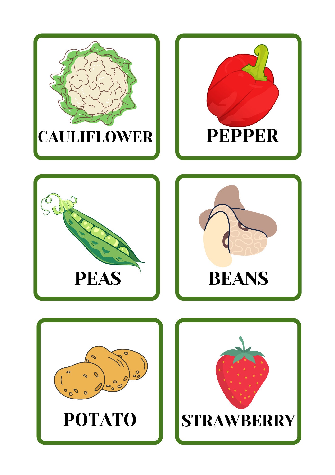 Labels for Kids Veggie Garden - Etsy