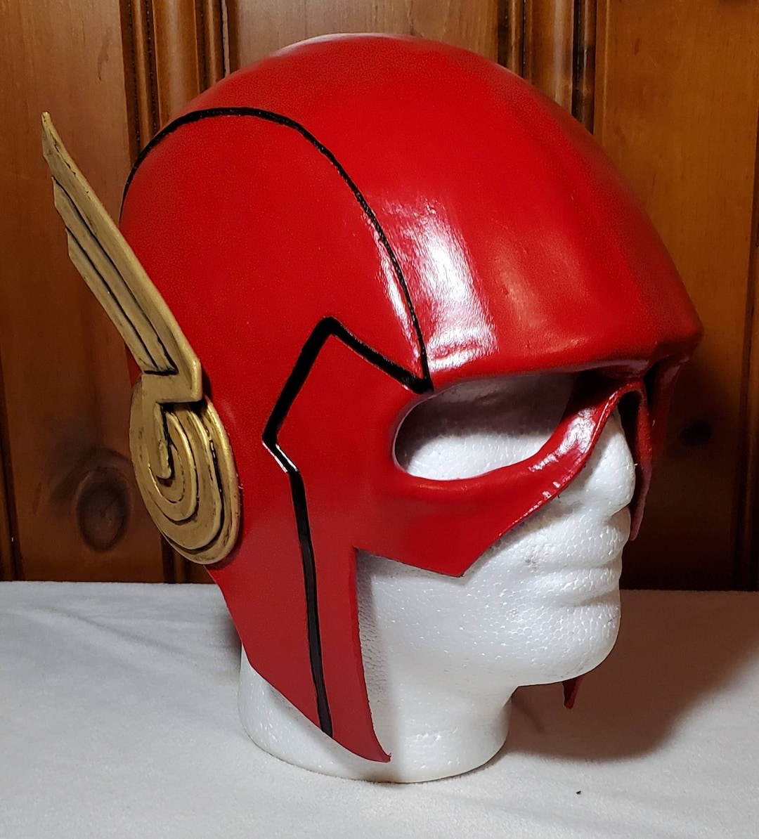 The Flash Genuine Leather Helmet - Etsy