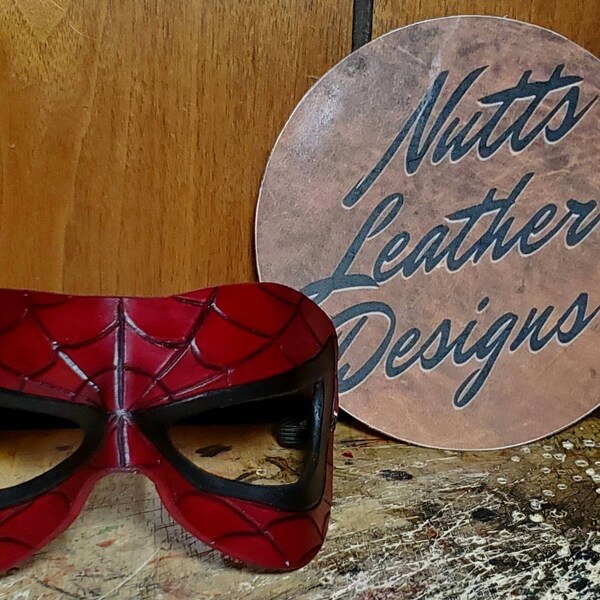 Spiderman Mask Leather - Etsy