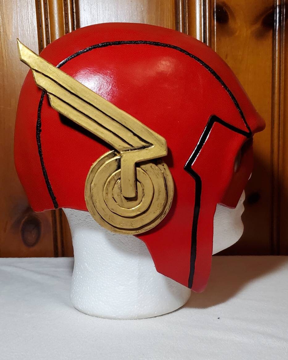 The Flash Genuine Leather Helmet - Etsy