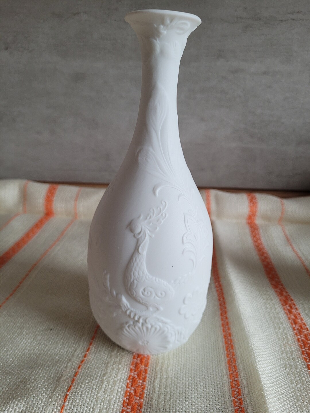 Kaiser Germany Biscuit Porcelain Vase White - Etsy