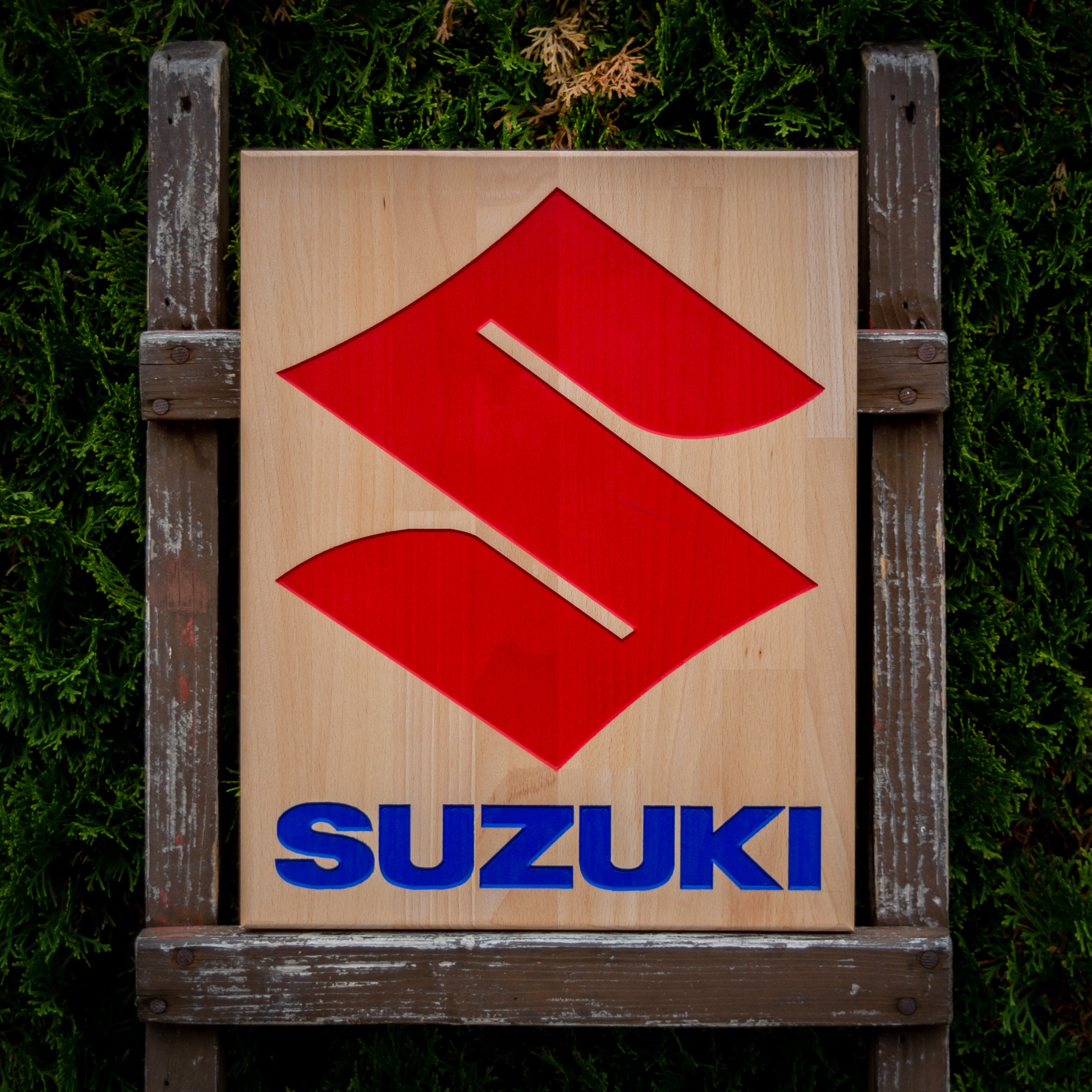 Custom Handmade Wooden Suzuki Logo - Etsy