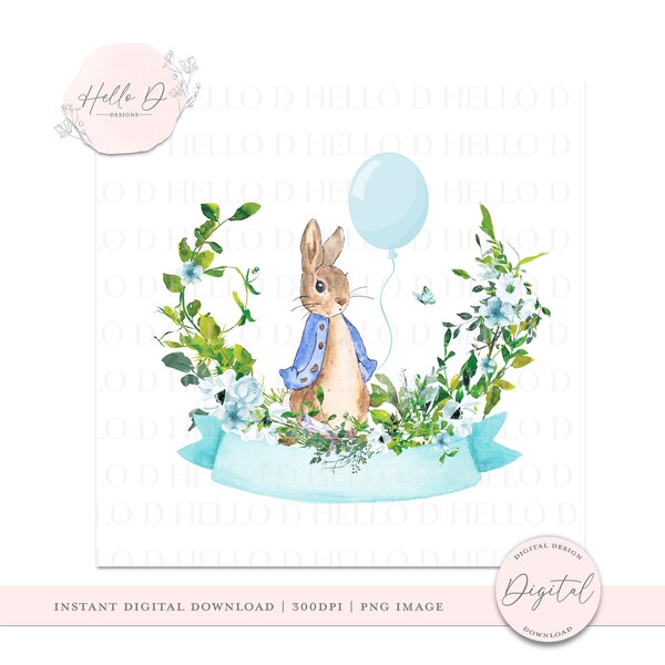 Peter Rabbit New Baby Card - Etsy