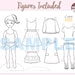 Lisa Printable Paper Doll With Coloring Page for Fashion Design,diy Art ...