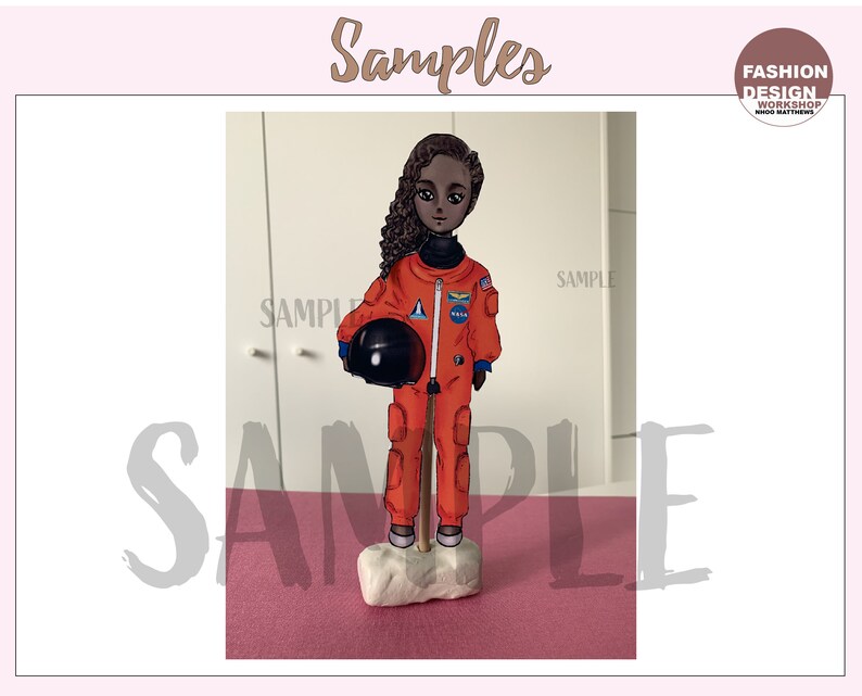 Astronaut Paper Doll: Stephanie, NASA Outfit & Coloring Page (printable ...