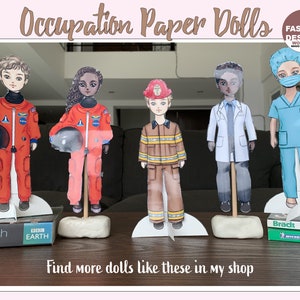 Astronaut Paper Doll: Stephanie, NASA Outfit & Coloring Page (printable ...