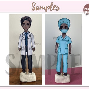 David the Doctor Boy Paper Doll With Coloring Page (printable Files) - Etsy