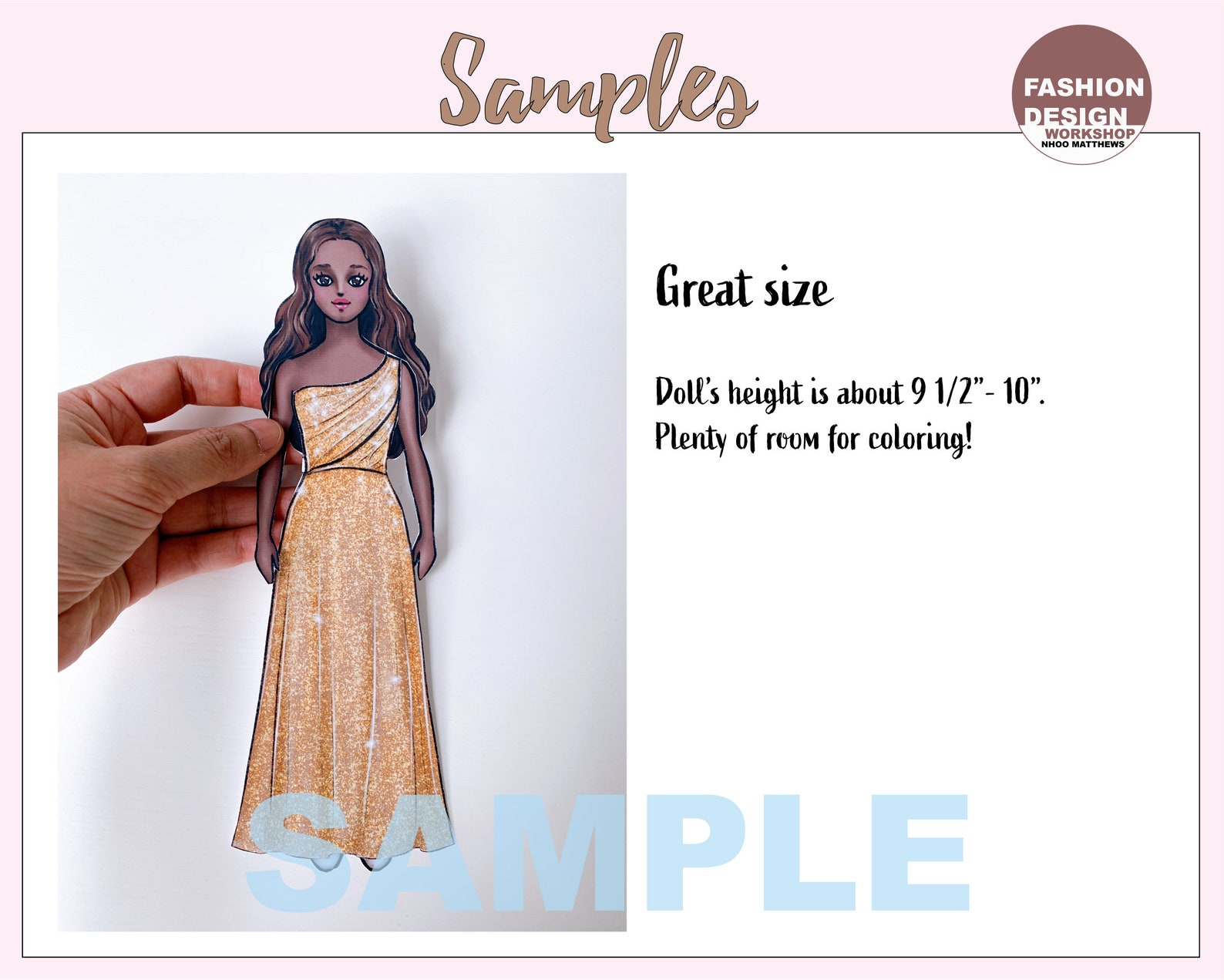 Gloria Paper Doll: Fashion Coloring Pages, Mother Daughter DIY ...