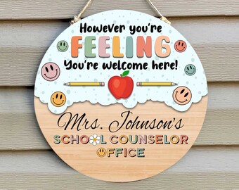 School Counselor Office Personalized Welcome Sign Child - Etsy