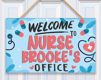 School Nurse Door Sign - Etsy