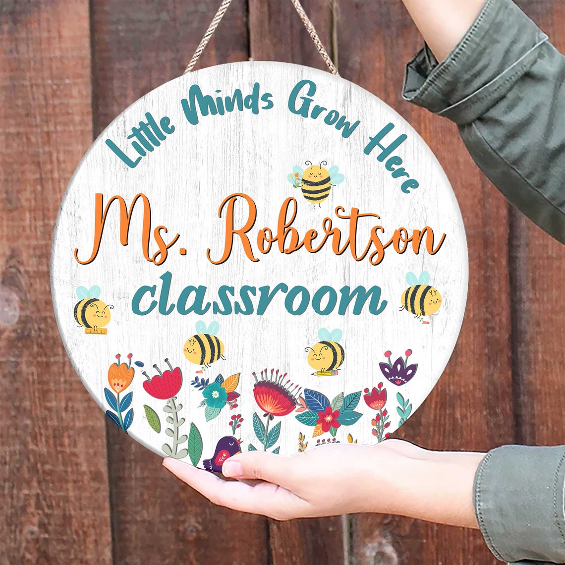 Personalized Teacher Sign Bee Classroom Decor Classroom Door - Etsy