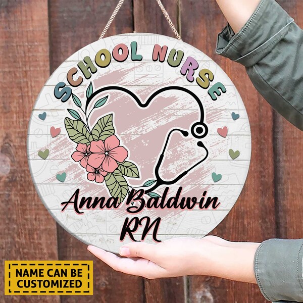 School Nurse Sign - Etsy