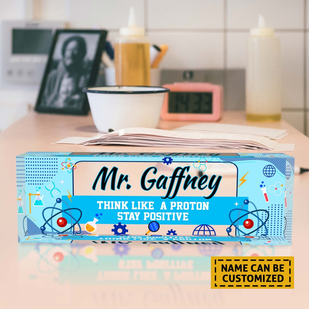 Personalized Teacher Desk Name Plate Back to School Gift - Etsy