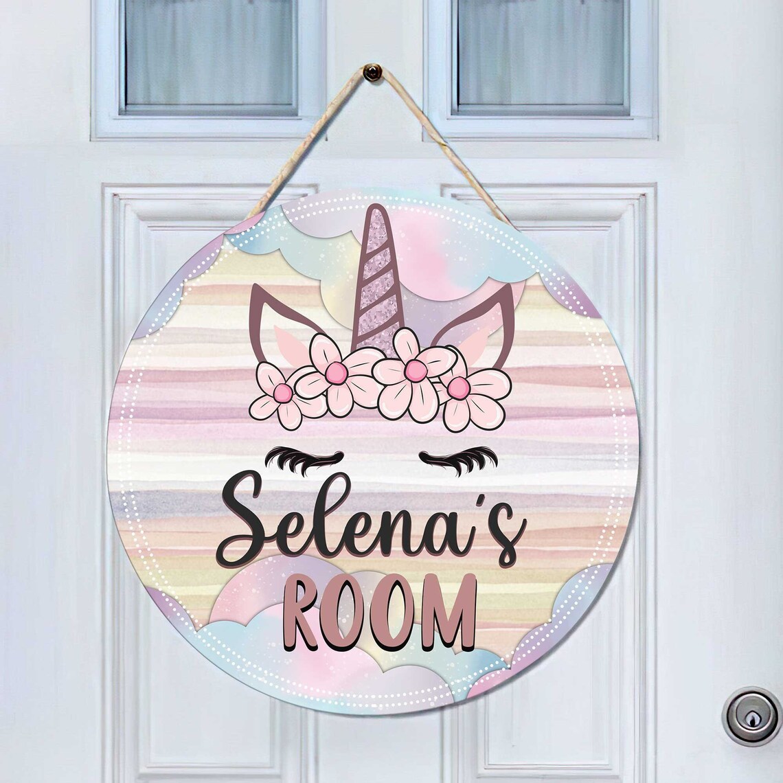 Personalised Unicorn Door Sign Unicorn Kids Door Hanger Sign - Etsy