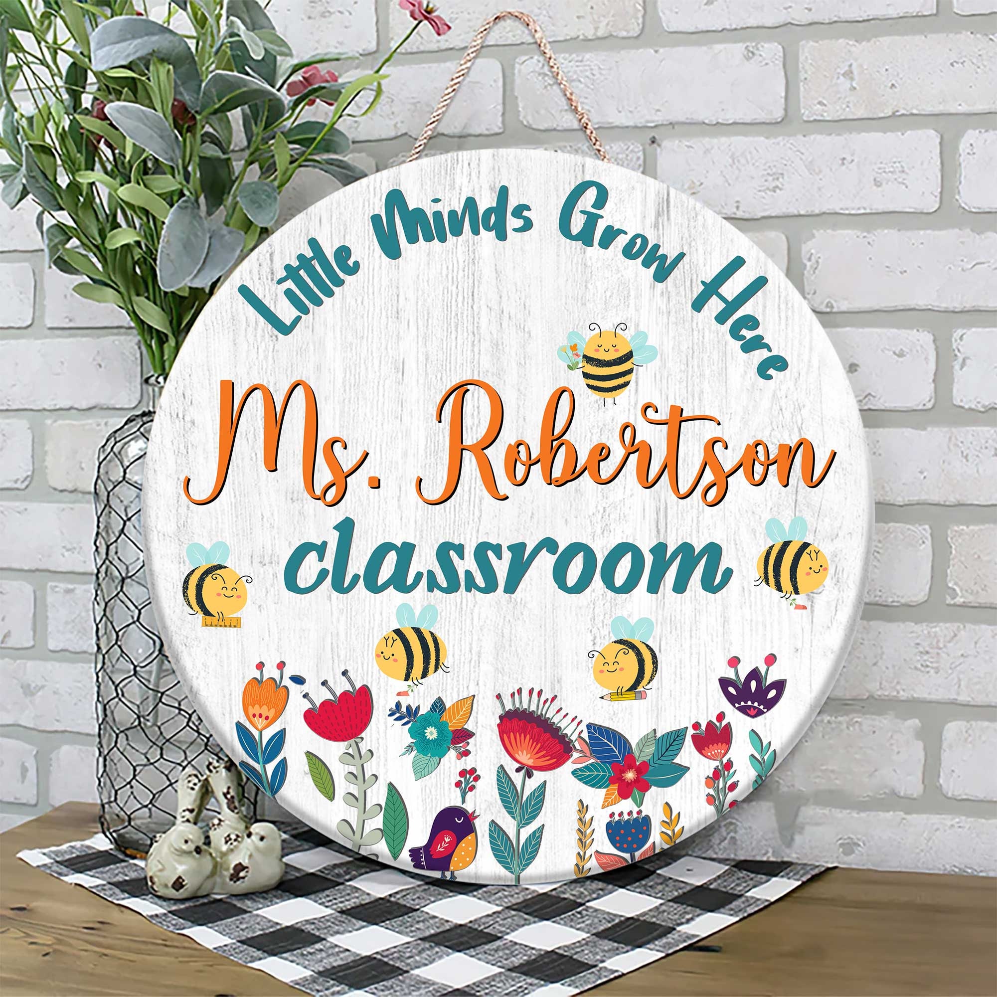 Personalized Teacher Sign Bee Classroom Decor Classroom Door - Etsy