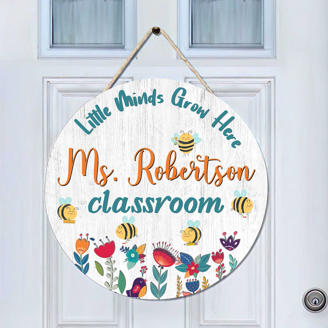 Personalized Teacher Sign Bee Classroom Decor Classroom Door - Etsy