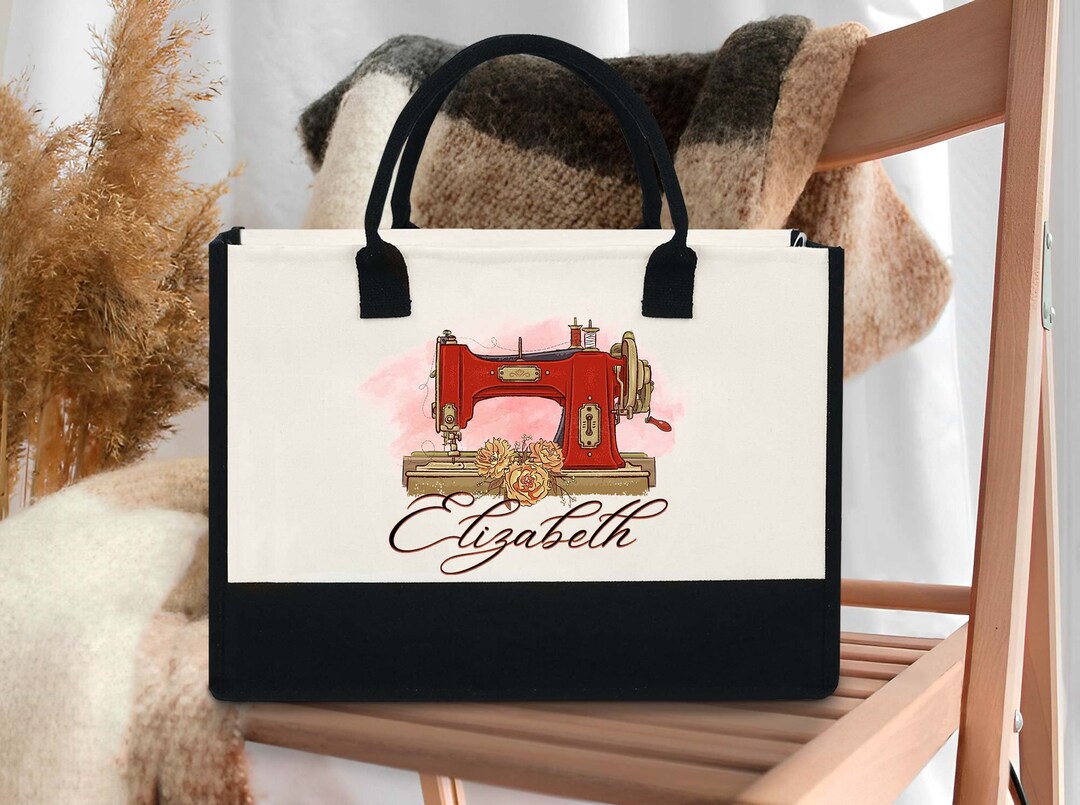 Personalized Sewing Tote Bag, Custom Quilter Gifts, Sewing Gift for Mom ...