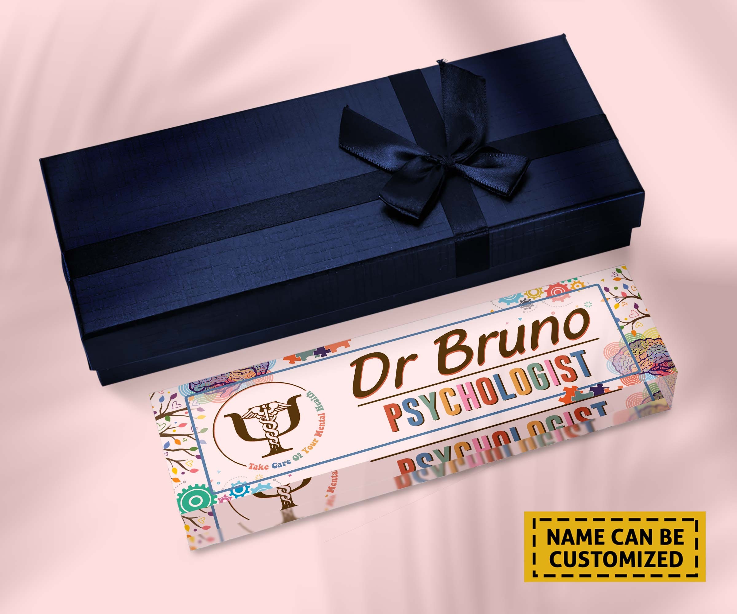 Psychologist Desk Name Plate Psychology Desk Sign - Etsy