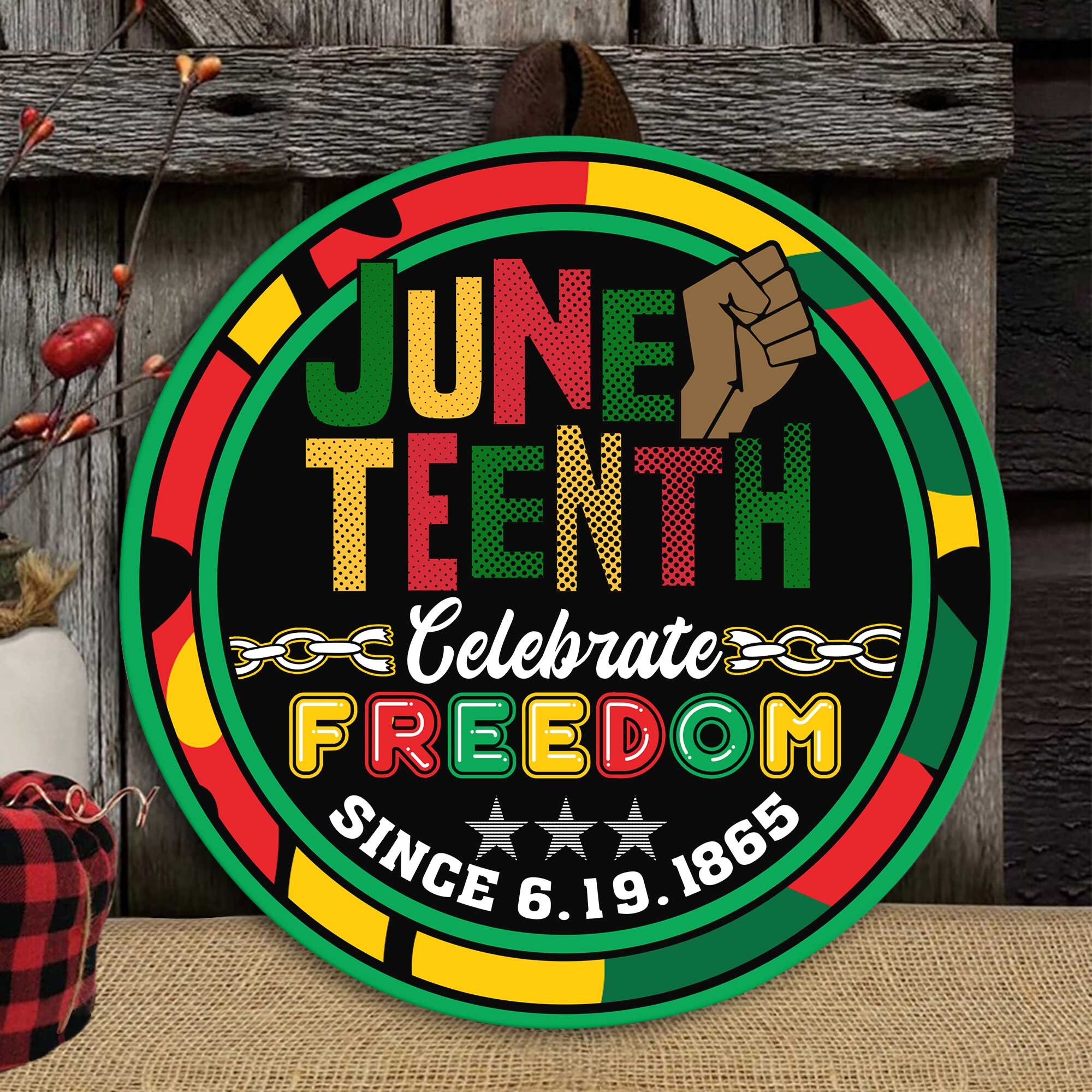 Juneteenth Celebrate Independence Day Door Sign Black History - Etsy