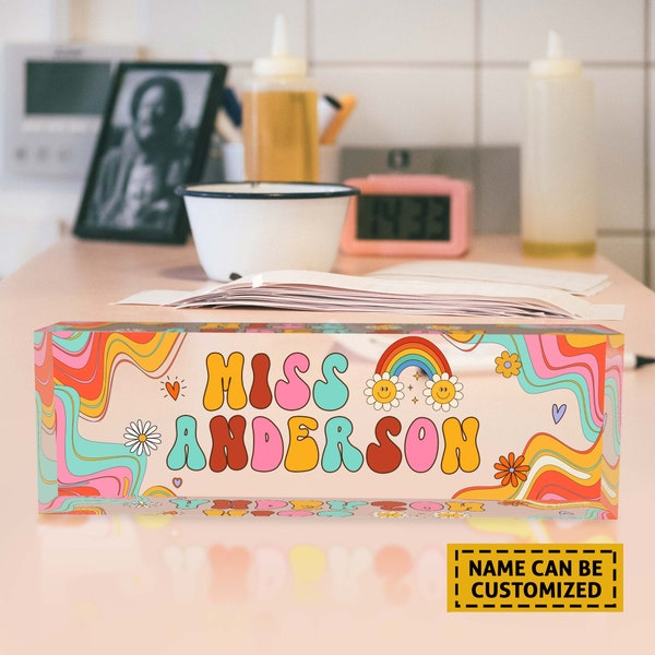 Teacher Name Plate - Etsy