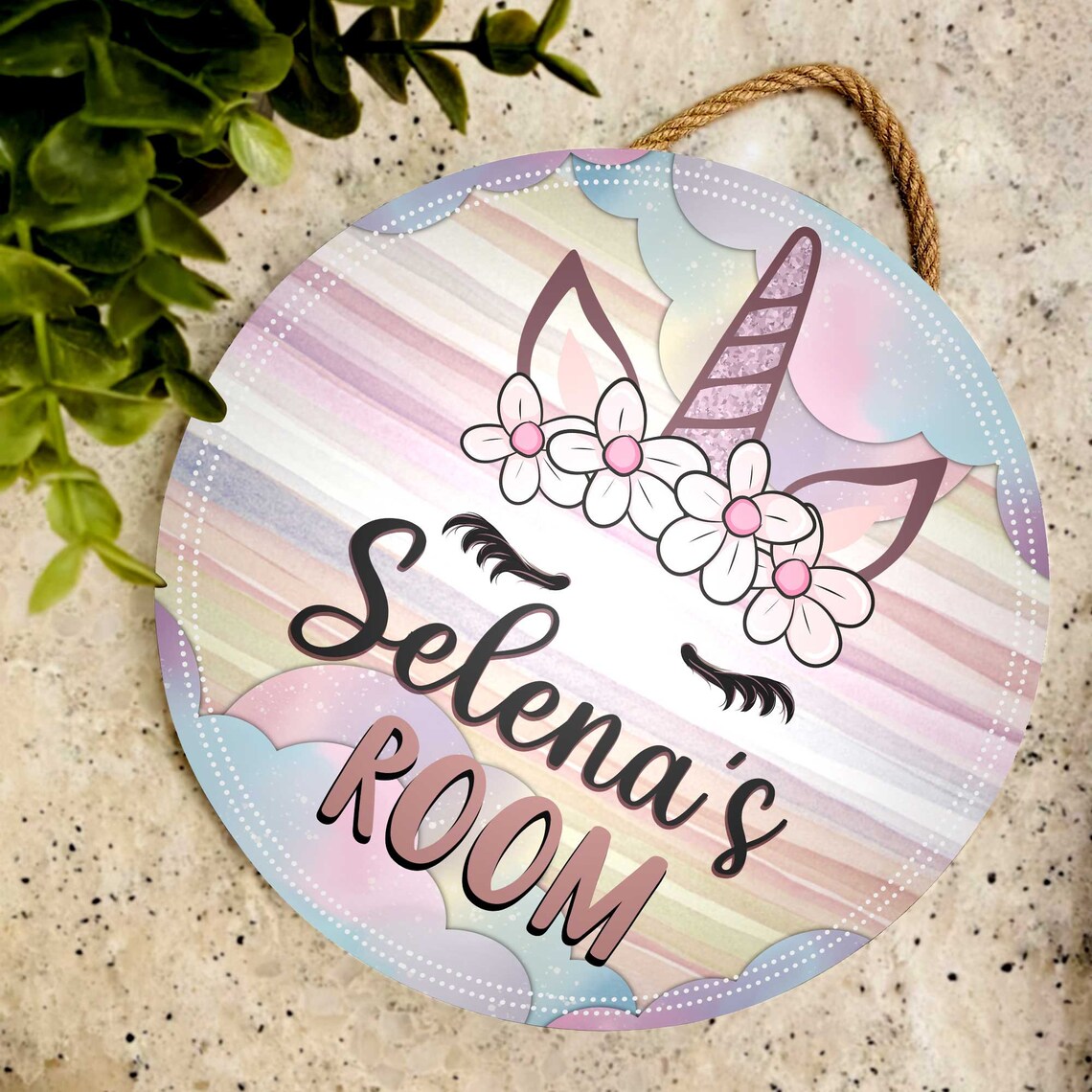 Personalised Unicorn Door Sign Unicorn Kids Door Hanger Sign - Etsy