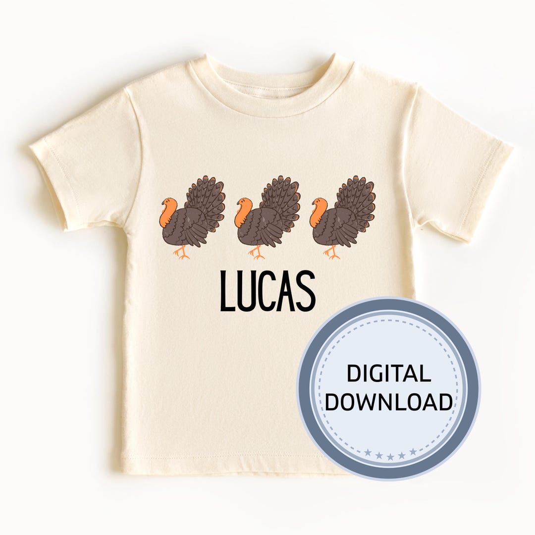 Turkey Trio PNG / Thanksgiving Design for Kids / Digital Download for ...