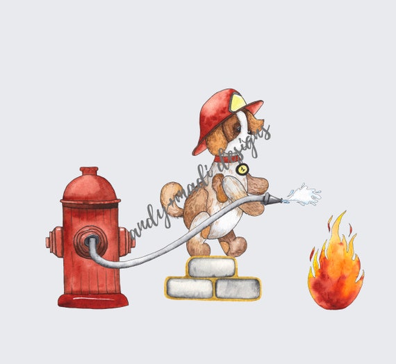 Fire Dog PNG Firefighter / Rescue Dog Digital Download for - Etsy