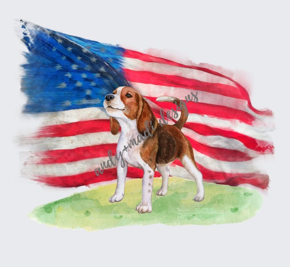 Dog and Flag PNG American Flag Digital Download for - Etsy
