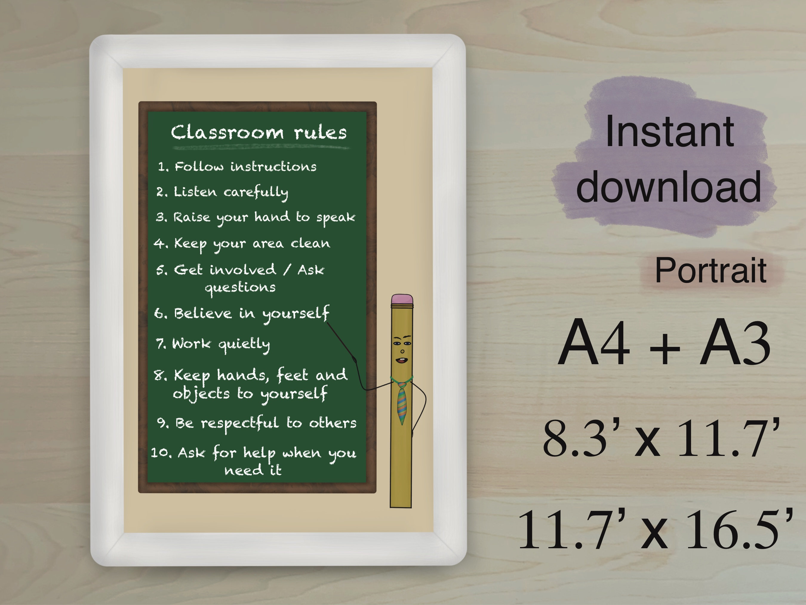 Classroom Rules Posters, School Posters, Classroom Decor, Classroom ...