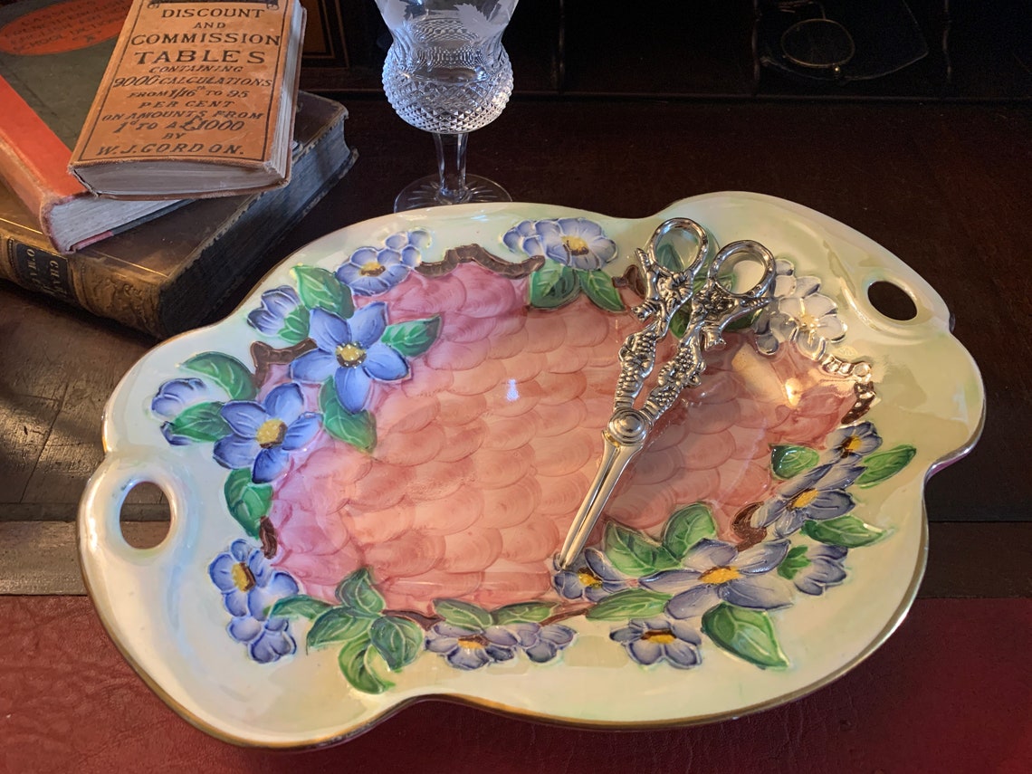 Stunning Vintage Maling Lustre Ware Dish Springtime Wave in - Etsy