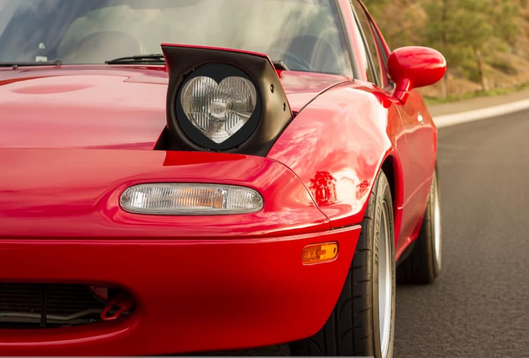 Mazda Miata Heart Headlight Pop up Frame Custom Accessory Mod MX5 ...