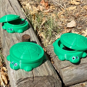 Miniature Threaded Turtle Sandbox Style Container Shovel Included - Etsy