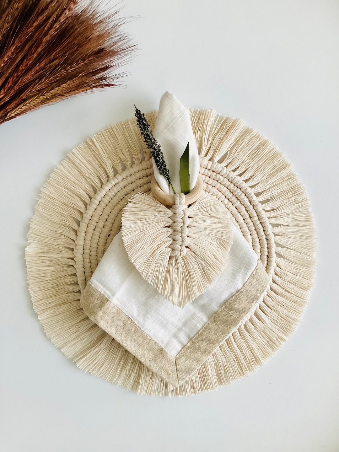 Macrame Round Placemat - Etsy