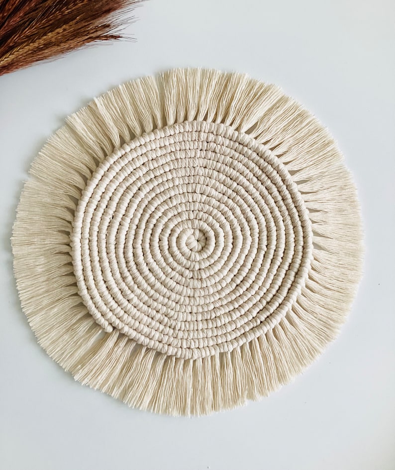 Macrame Round Placemat - Etsy
