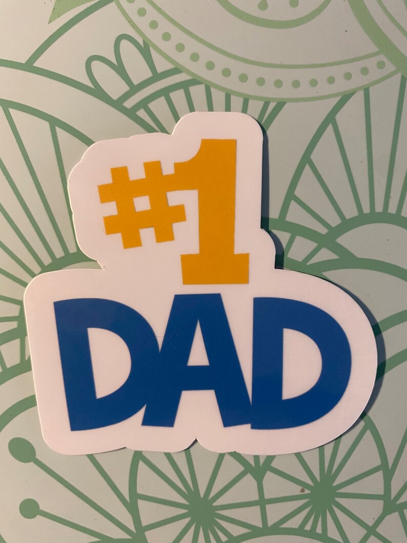 Number 1 Dad Sticker FREE SHIPPING - Etsy