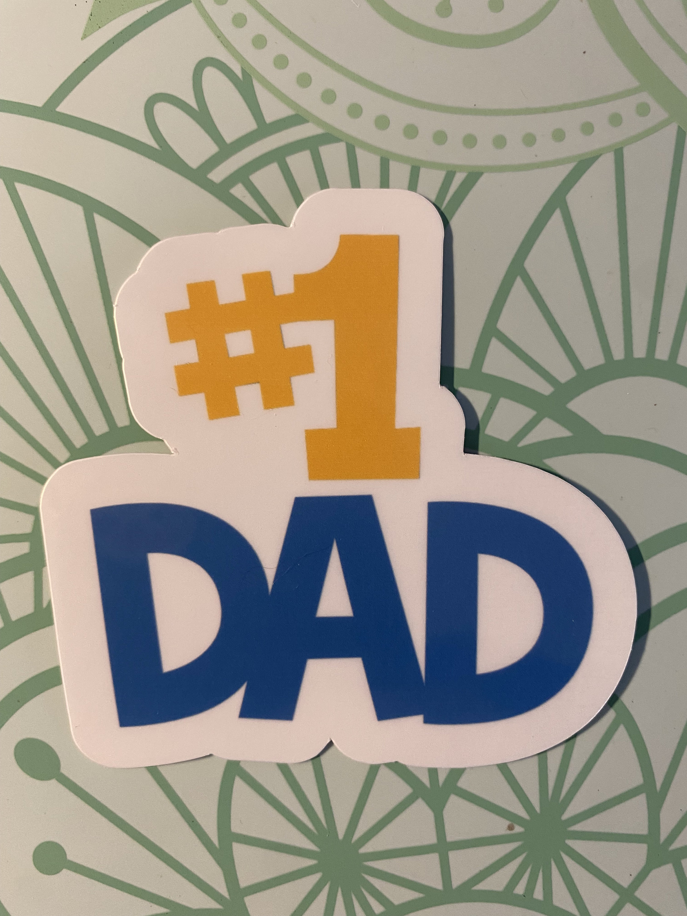 Number 1 Dad Sticker FREE SHIPPING - Etsy