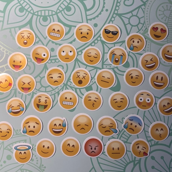 Emoji Stickers - Etsy